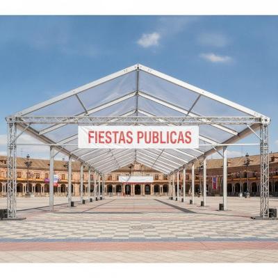 China Clearspan Aluminum Party Marquee Tent Double Truss Frame for Spanish Festivals Fiestas Public Events for sale