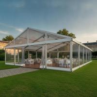 China Premium Corporate Aluminum Party Marquee Tent Glass Wall Option for Belgian Institutional Events Brussels Market for sale