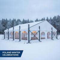 China Heavy Duty Winter Resistant Event Party Marquee Tent Snow Load Reinforced Frame for Poland Cold Climate Celebrations for sale