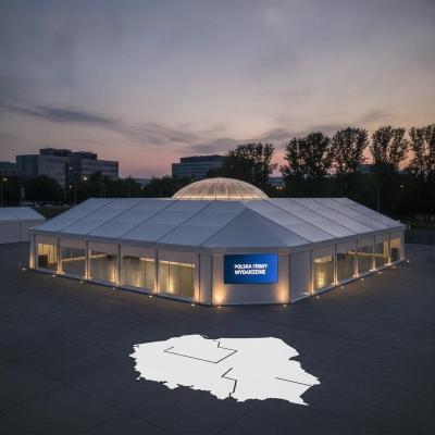 China Industrial Commercial Exhibition Trade Show Party Marquee Tent Customizable Branding for Poland Business Event Display for sale