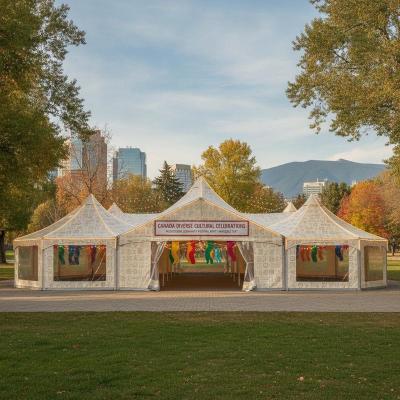 China Multicultural Community Festival Party Marquee Tent Large Capacity Modular for Canada Diverse Cultural Celebrations for sale