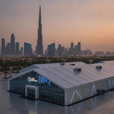 China Climate Controlled Modular Exhibition Trade Show Party Marquee Tent for Dubai UAE Business Events for sale