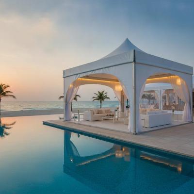 China Luxury Beach Resort Poolside Event Party Marquee Tent Anti Corrosion UV Protection for UAE Coastal Venues for sale