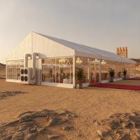 China Saudi Hajj Umrah Pilgrimage Hospitality Reception Marquee Tent Climate Controlled for Makkah Madinah Holy Sites for sale