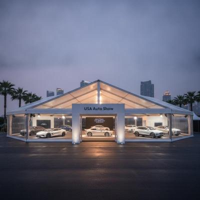 China USA Auto Show Exhibition Party Marquee Tent Premium Vehicle Display Automotive Event American Trade Show Canopy Structure for sale