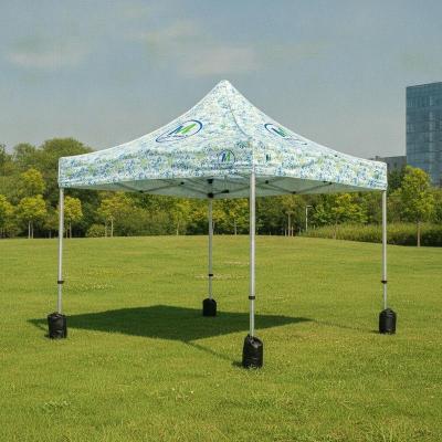 China 10x10FT Custom Printed Branded Party Marquee Tent Portable Pop-Up Canopy with Full-Color Logo Printing for sale