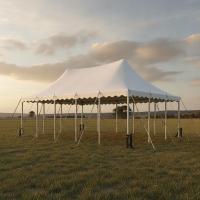 China All-Weather Wind-Rated Party Marquee Tent 10x20FT Ground Anchoring System 120km/h Hurricane Rated Heavy-Duty PVC Cover for sale