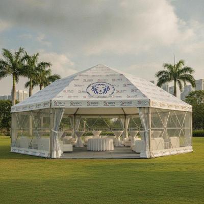China Custom Branded Party Marquee Tent OEM Logo Print Singapore Event Rental Canopy Promotional Shelter for sale