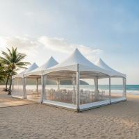 China UV Resistant Party Marquee Tent Thailand Resort Beach Event Canopy with Sidewalls Aluminum Pavilion for sale