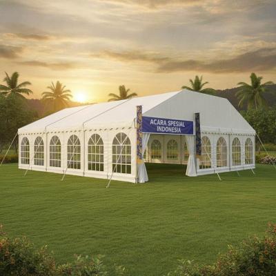 China Custom Party Marquee Tent Indonesia Outdoor Waterproof UV Resistant Event Canopy Pavilion for Wedding Trade Show for sale