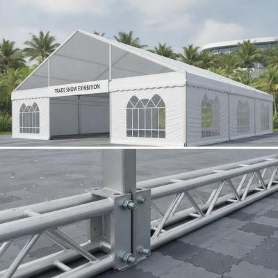 China Heavy Duty Marquee Tent Indonesia Large Span Waterproof Windproof Shelter Aluminum Frame for Trade Show Exhibition for sale