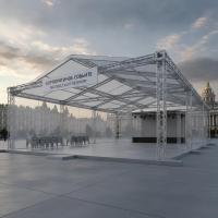 China Corporate Exhibition Party Marquee Tent Modular Aluminum Structure Trade Show Canopy Moscow Saint Petersburg Russia for sale