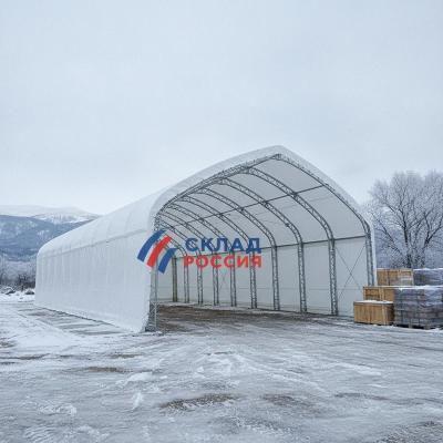 China Industrial Storage Shelter Party Marquee Tent Reinforced Aluminum Frame Weatherproof PVC Warehouse Russia Market for sale