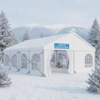 China PVC Heavy Duty Party Tent Foldable Portable Gazebo Reinforced Sidewalls for Belarus Winter Festival for sale