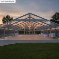 China Clear Span Party Marquee Tent No Center Poles Aluminum Frame for Large Event Hall Setup for sale