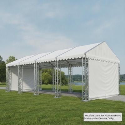 China Modular Expandable Aluminum Frame Party Marquee Tent Sectional Design for Growing Event Venue for sale