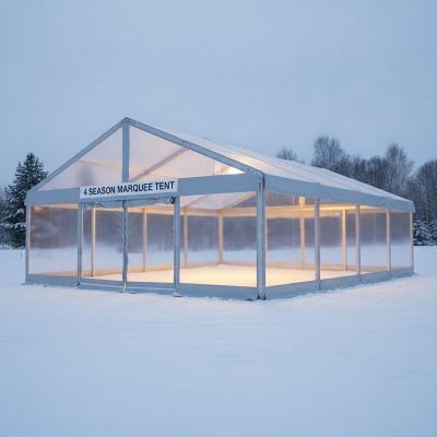 China 4 Season Aluminum Frame Party Marquee Tent Full Enclosure PVC Walls for Cold Weather Events for sale