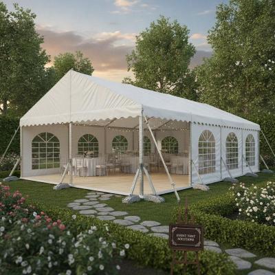 China Adjustable Leg Aluminum Frame Party Marquee Tent Level Ground Setup for Sloped Garden Wedding Venue for sale