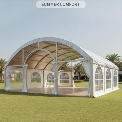 China Insulated Roof Aluminum Frame Party Marquee Tent Thermal Lining for Hot Summer Outdoor Celebrations for sale
