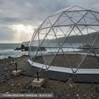 China Storm Resistant Aluminum Frame Party Marquee Tent Heavy Anchoring System for Black Sea Coast Venue for sale