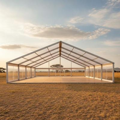 China Curved Roof Aluminum Party Marquee Tent Modular Frame for Tanzania Weddings for sale