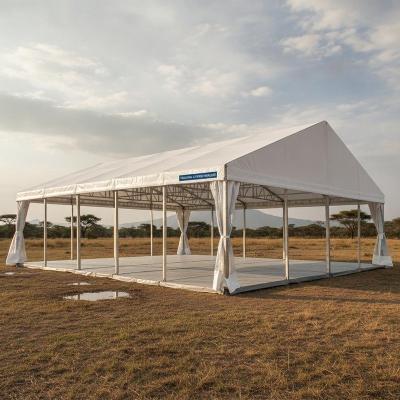 China Waterproof PVC Aluminum Party Marquee Tent Rain Resistant for Tanzania Outdoor Use for sale