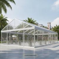 China Transparent Glass Wall Aluminum Party Marquee Tent for Ghana Exhibitions for sale