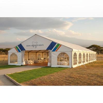 China Custom Branded Aluminum Party Marquee Tent Modular Layout for Kenya Corporate Events for sale