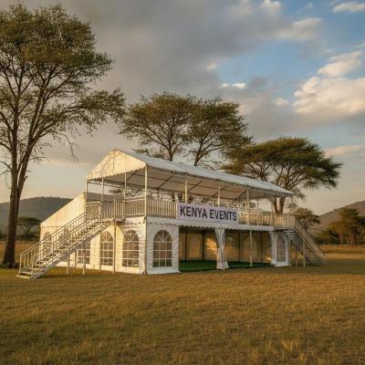 China Double Decker Two Storey Aluminum Party Marquee Tent for Kenya Event Venues for sale