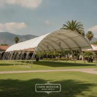 China Curved Roof Aluminum Party Marquee Tent Modular Frame for Mexico Weddings for sale