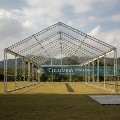 China Aluminum Alloy Party Marquee Tent Clear Span Frame for Colombia Event Rental for sale