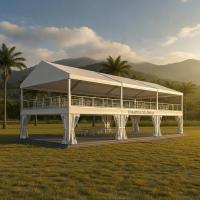 China Double Decker Two Storey Aluminum Party Marquee Tent for Colombia Event Venues for sale