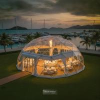 China Yacht Marina Regatta Aluminum Alloy Party Marquee Tent for Seychelles Sailing Events for sale