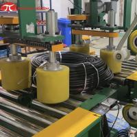 China GW600 Horizontal Pipe coil wrapping machine using knit tape as mail packing material for sale