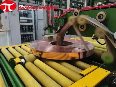 China ISO9001 Fully Automatic Copper Coil Wrapping Strapping Machine 380V OD 600-1200mm for sale