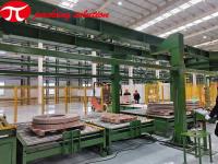 China Horizontal Copper Coil Packing Line 380V 4T with Turntable Wrapping Machine and Stacking System for sale