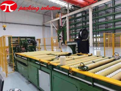 China PLC Control Copper Coil Packing Line OD 800-1500mm Width 200mm Automatic Wrapping Machine for sale