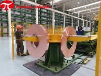 China Horizontal Copper Coil Packing Line 380V 4T with Turntable Wrapping Machine and Stacking System for sale