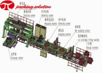 China Automatic Horizontal Copper Coil Packaging Machine 800-1500mm OD Weighing Strapping System for sale
