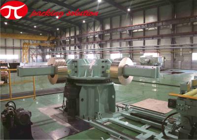 China Automatic Horizontal Copper Coil Packaging Machine 800-1500mm OD Weighing Strapping System for sale