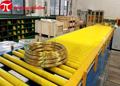 China Horizontal Copper Wire Wrapping Machine Double Station Slope Loading 700-900mm OD for sale