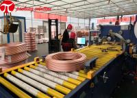 China PLC Automatic Copper Coil Wrapping Machine 1200mm With Independent Operating Station for sale