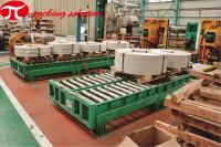 China Easy Operation Automatic Vertical Steel Coil Packaging Line With Coil Stacking & Tilting System for sale