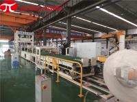 China Horizontal Steel Coil Wrapping Line /  Auto Packing Line 60-500mm Width With  Stacking System for sale