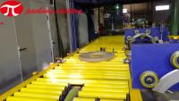 China PLC Steel Coil Packaging Line OD 800mm 1400mm With Double Stacking System for sale