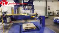 China Horizontal Steel Coil Wrapping Line 508/610mm ID Automatic Loading CE Approved for sale