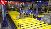 China Horizontal Steel Coil Wrapping Line 508/610mm ID Automatic Loading CE Approved for sale