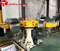 China 380V Automatic Steel Coil Packing Line With Stacking System And Unloading System for sale