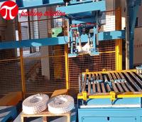 China Ring Running Steel Coil Packing Machine For Various Metal Coil Packaging 2.5/Min Roller Speed for sale
