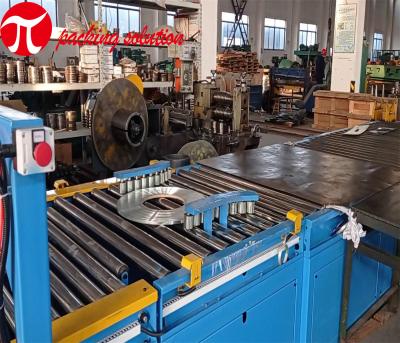 China Ring Running Steel Coil Packing Machine For Various Metal Coil Packaging 2.5/Min Roller Speed for sale
